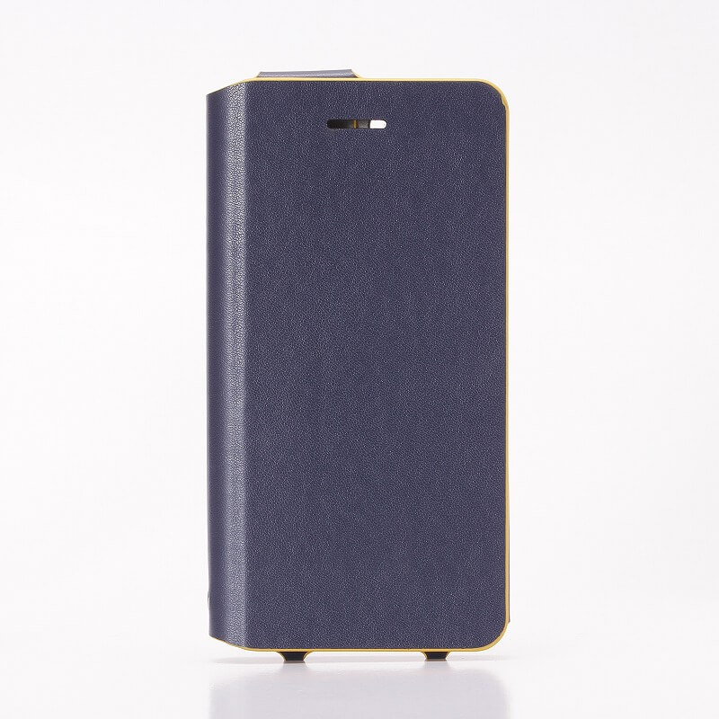 iPhone7 一枚革PUレザーケース「James」 ネイビー｜スマホ(タブレット)アクセサリー総合メーカーMSソリューションズ