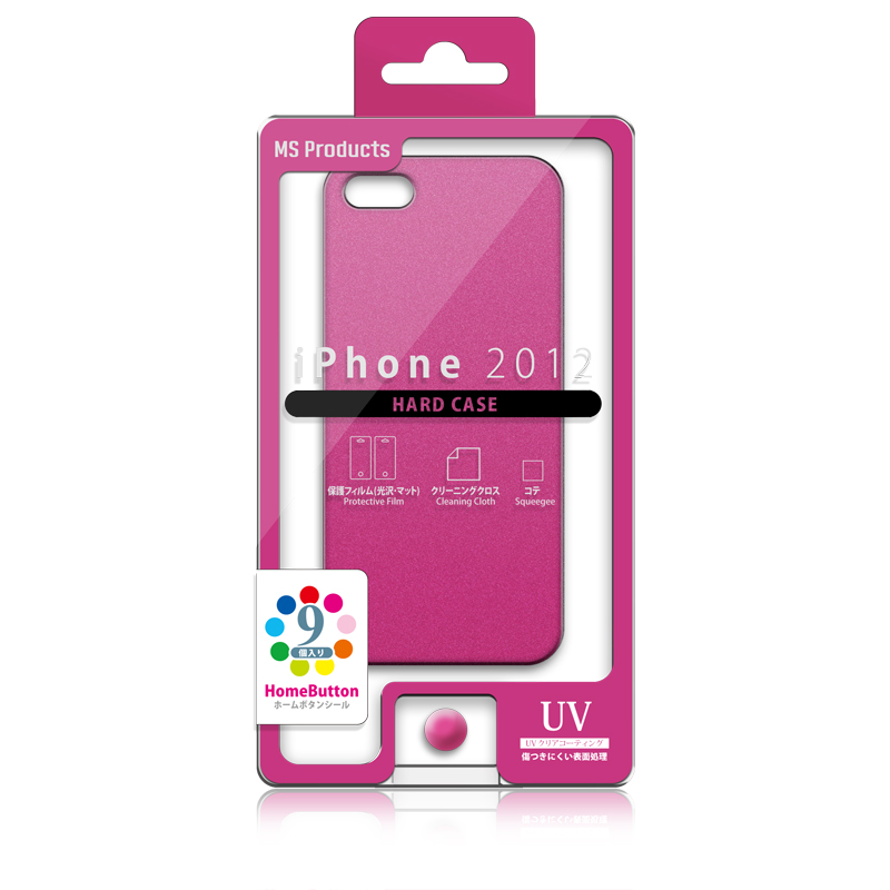 iPhone 2012 ハードケース ビビッドピンク｜スマホ(タブレット)アクセサリー総合メーカーMSソリューションズ